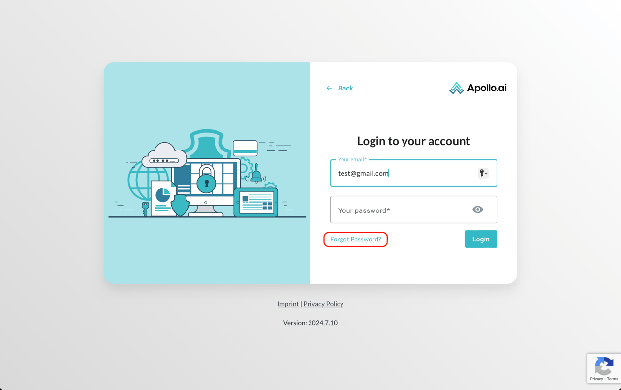 Getting started - Login